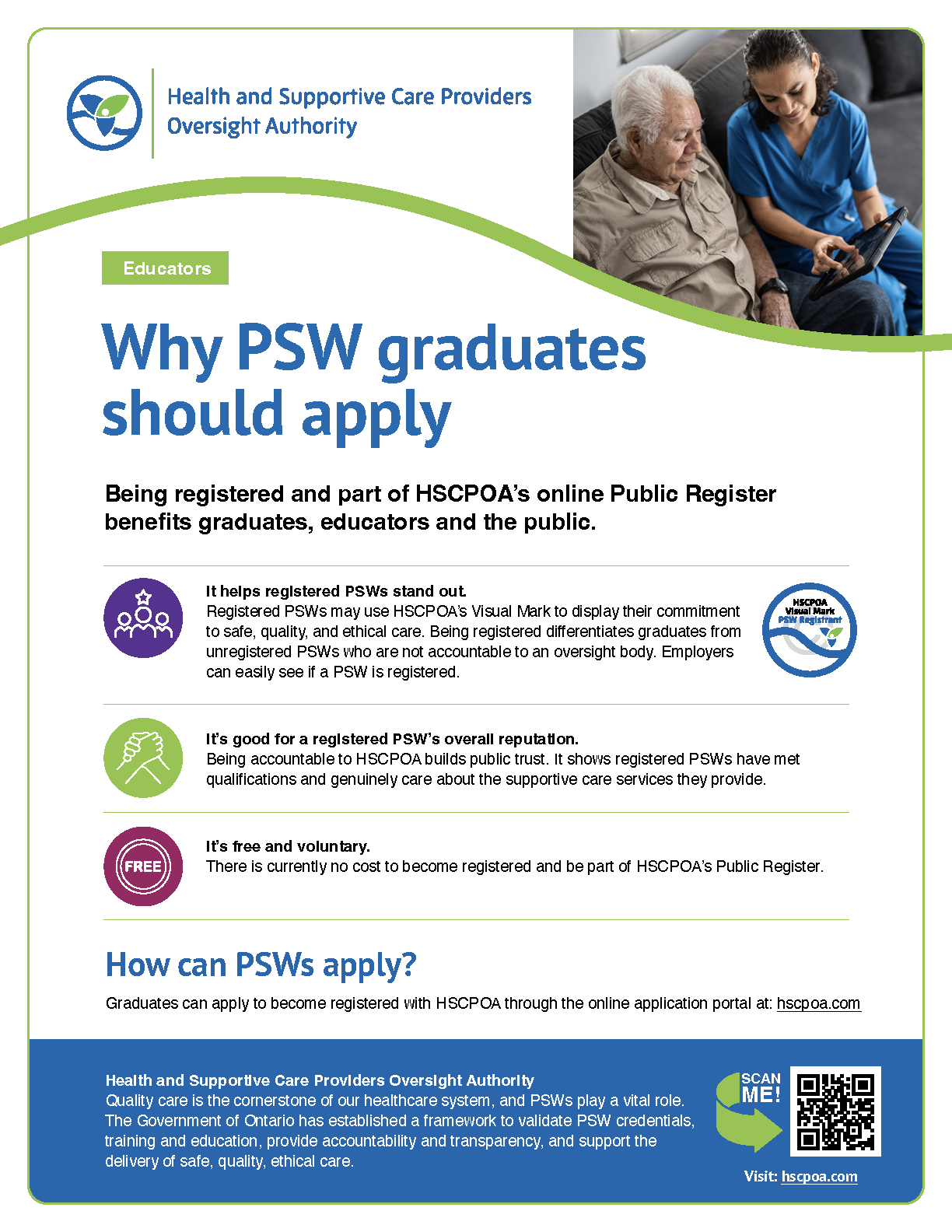 Info Sheets Handouts - HSCPOA