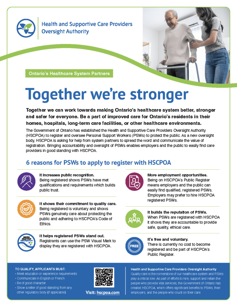 Info Sheets Handouts - HSCPOA